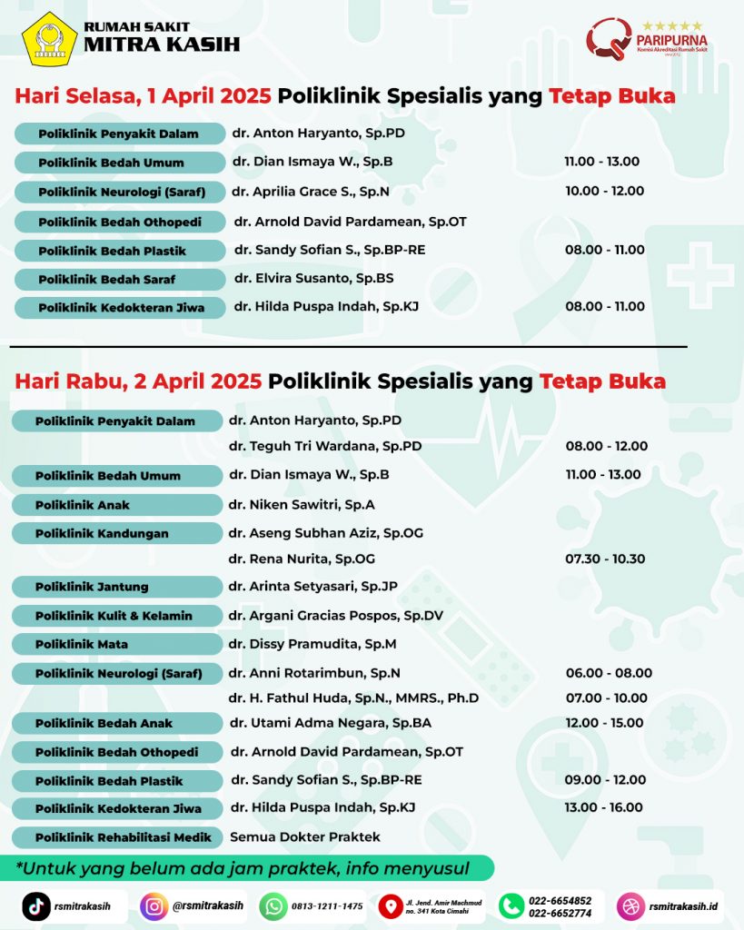 Rumah Sakit Mitra Kasih – Pelayanan berkualitas, terjangkau dan dapat dipercaya